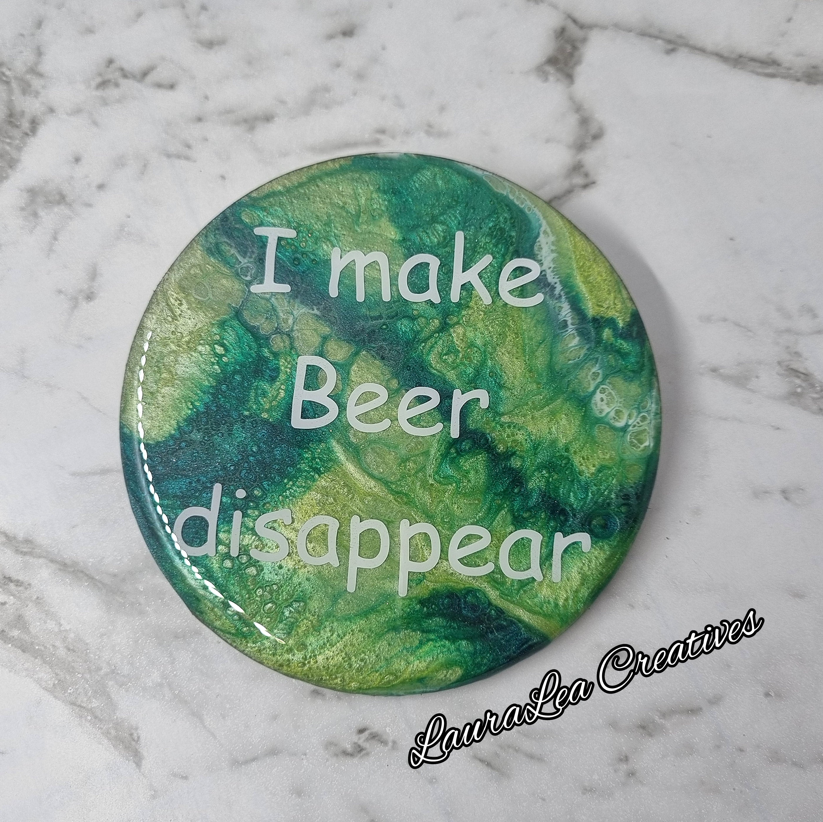 I make beer disappear | Lauralea Creatives