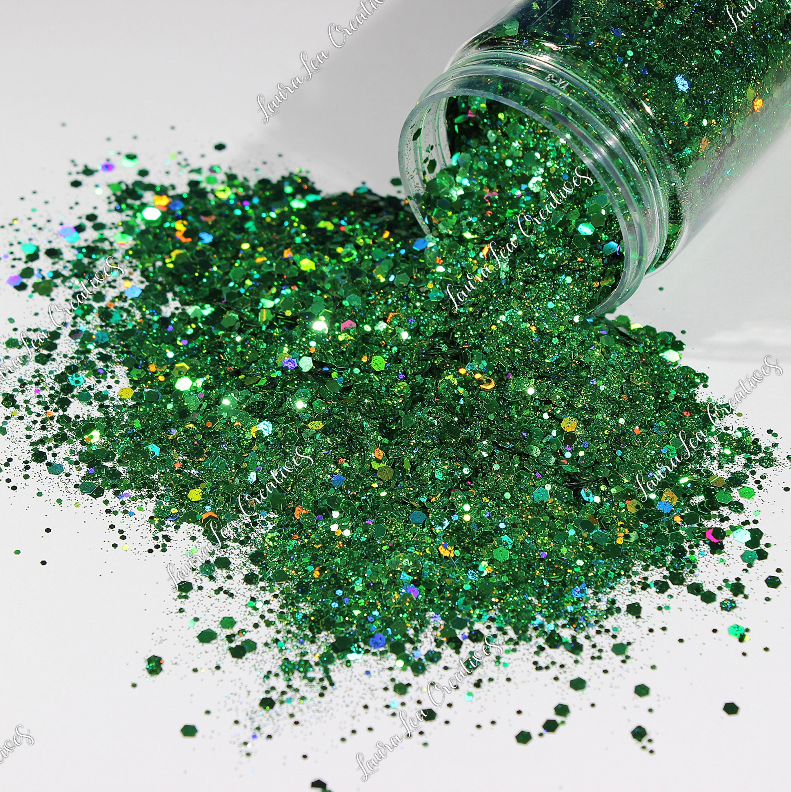 Mixed Holographic Green | Lauralea Creatives