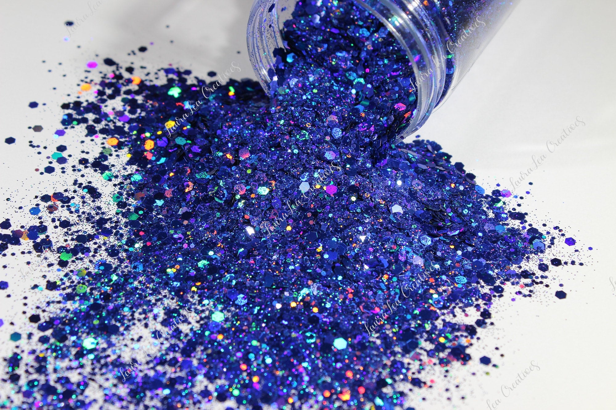 Mixed Holographic Deep Blue | Lauralea Creatives